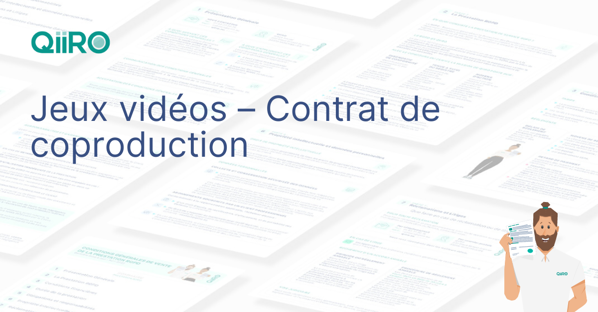 Jeux vidéos – Contrat de coproduction : modèle à télécharger