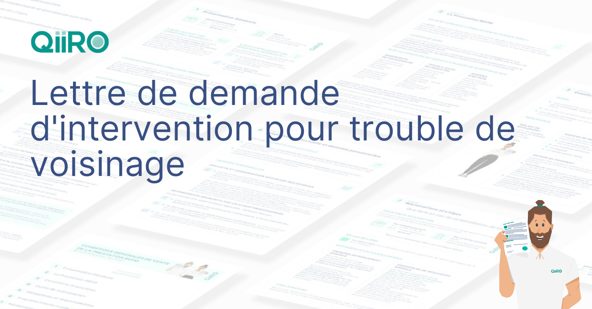 Lettre de demande d'intervention pour trouble de voisinage : modèle gratuit