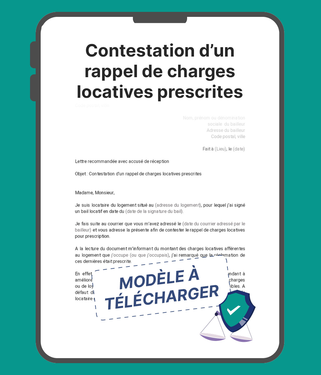 Contestation D un Rappel De Charges Locatives Prescrites Mod le Gratuit