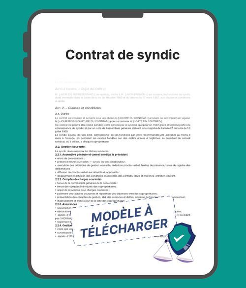 Contrat de syndic : modèle gratuit à télécharger (2023)