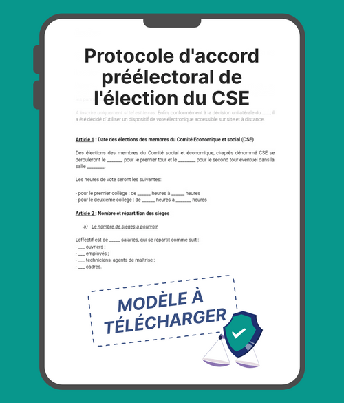 Protocole d'accord préélectoral de l'élection du CSE