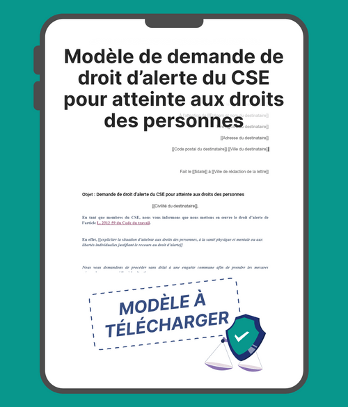 Modèle de demande de droit d’alerte du CSE pour atteinte aux droits des ...