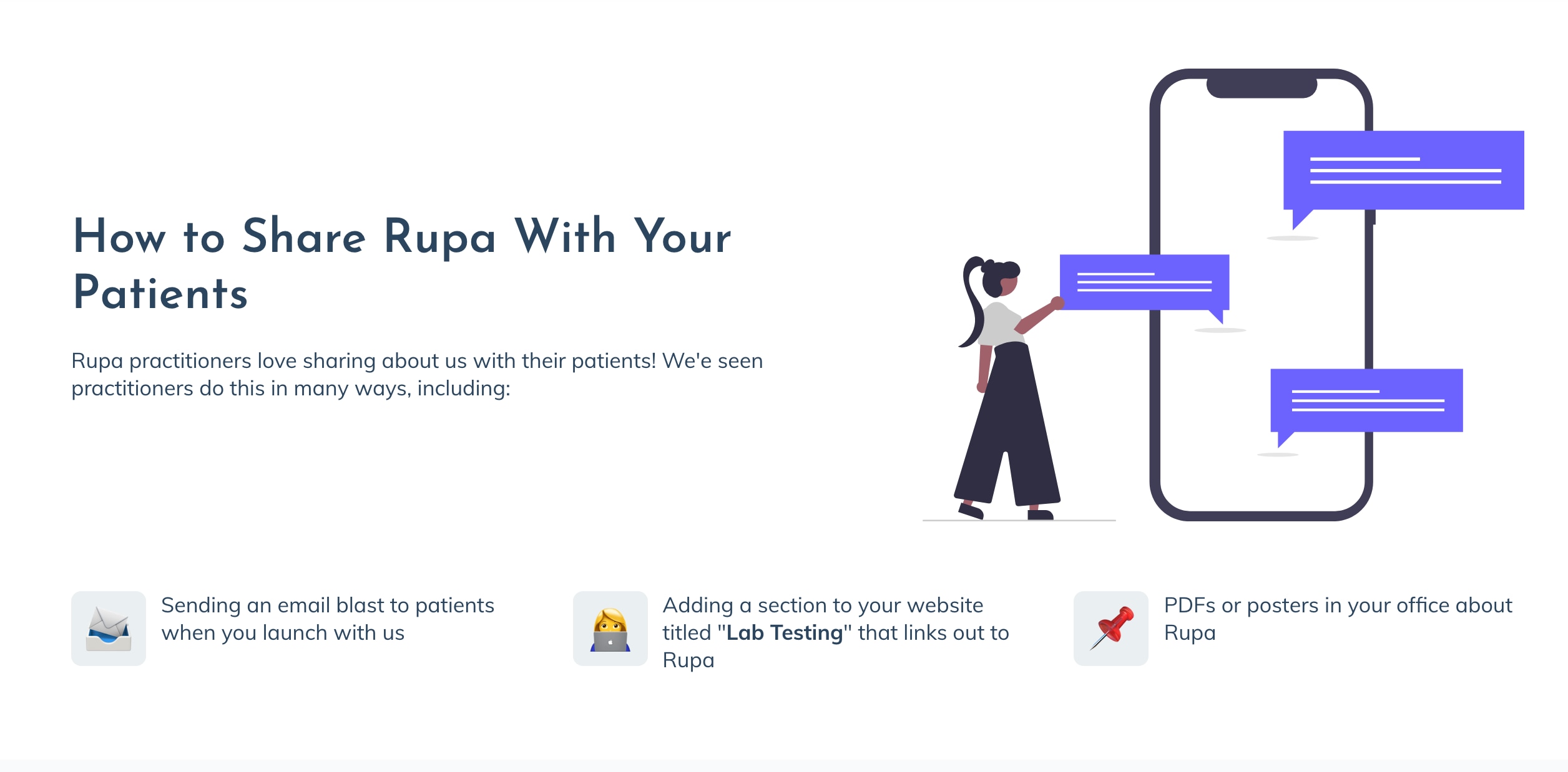 Share Rupa with Your Patients