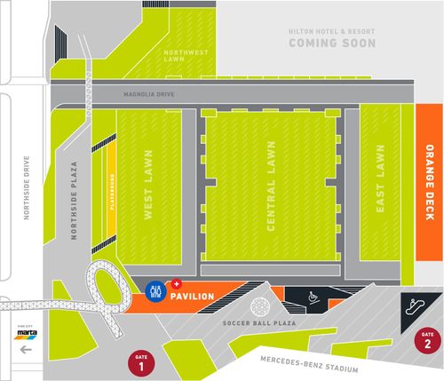 The Home Depot Backyard | Mercedes-Benz Stadium in Atlanta, GA