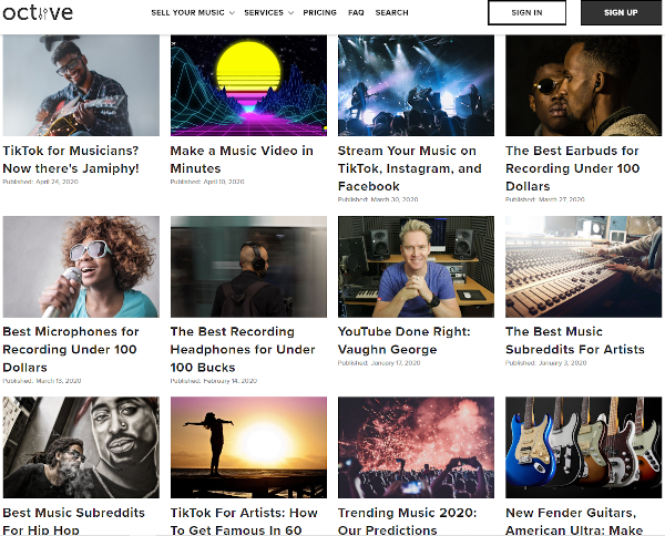 The Best Blogs for Indie Musicians | Octiive