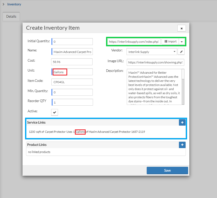 Create/Edit Inventory Item | ServiceMonster Help