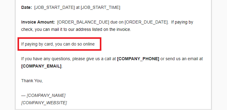 Invoice Page for Getting Paid - Online Payment Link | ServiceMonster Help