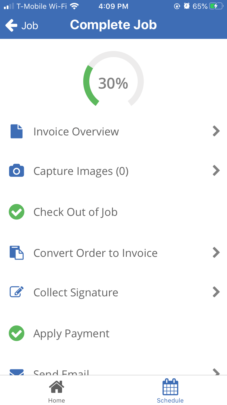 Completing An Order | ServiceMonster Help