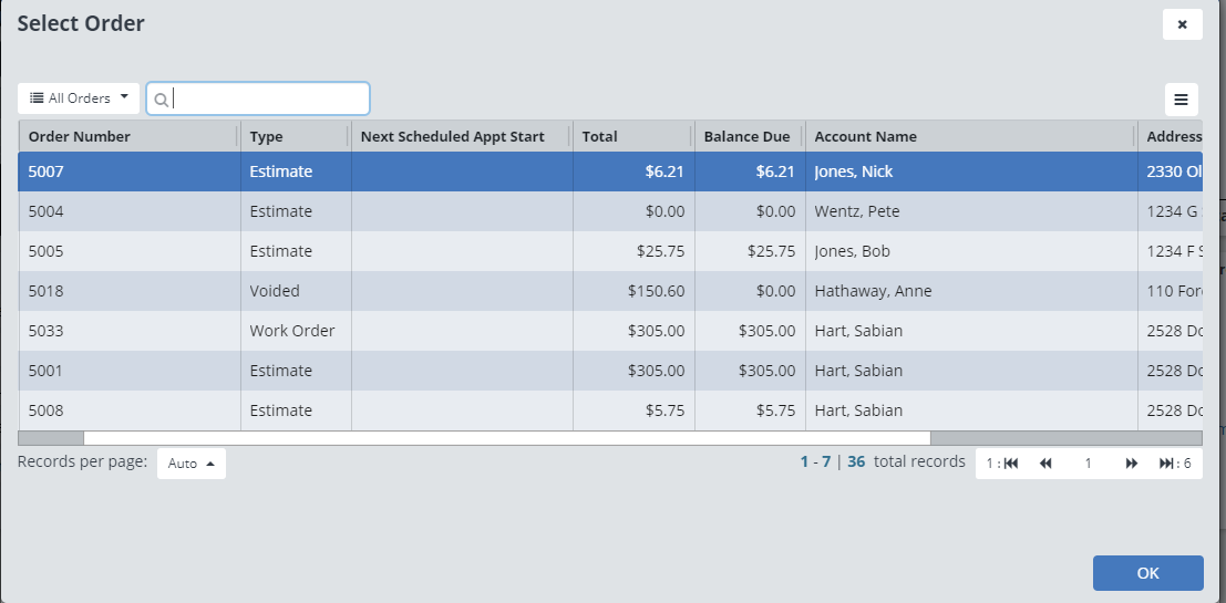Scheduling Multiple Appointments For an Order | ServiceMonster Help