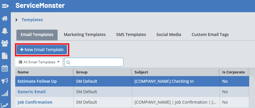 Creating Email Templates | ServiceMonster Help