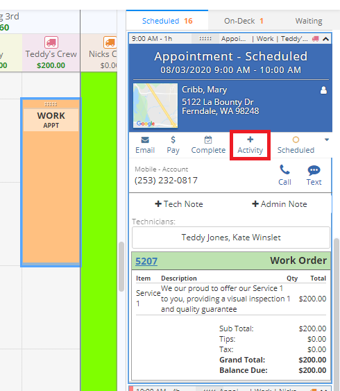 Creating Activities | ServiceMonster Help