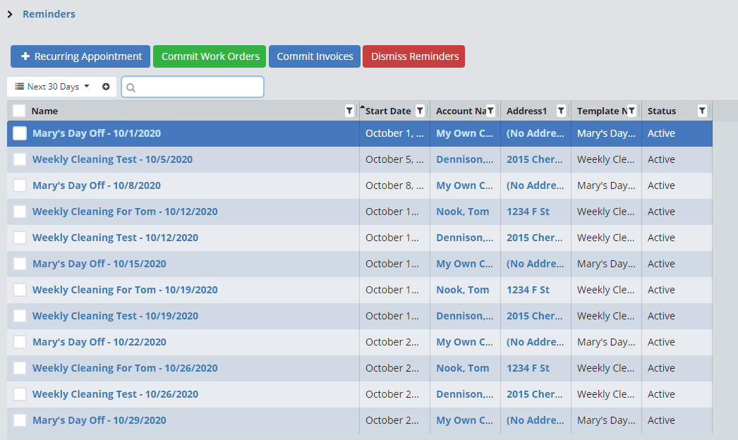 Creating A Recurring Appointment | ServiceMonster Help