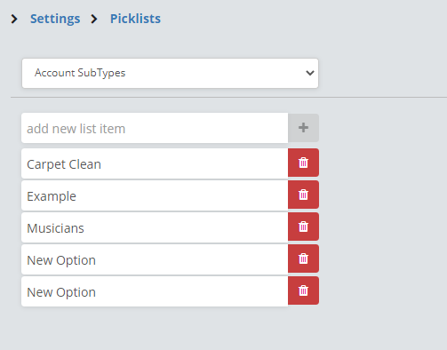 Editing Your Picklists | ServiceMonster Help