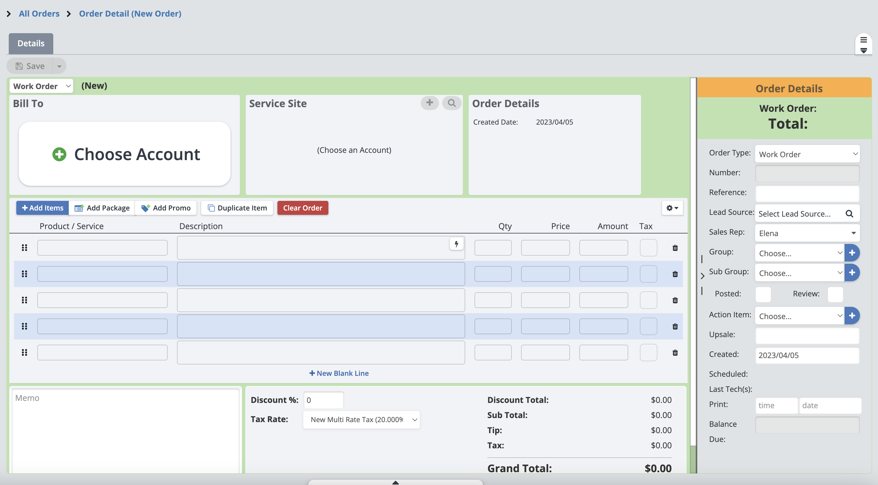 How To Create a New Order | ServiceMonster Help