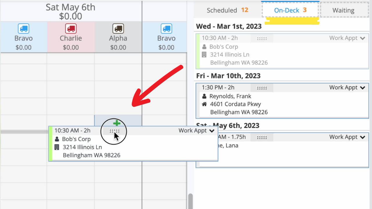 Using The Schedule | ServiceMonster Help