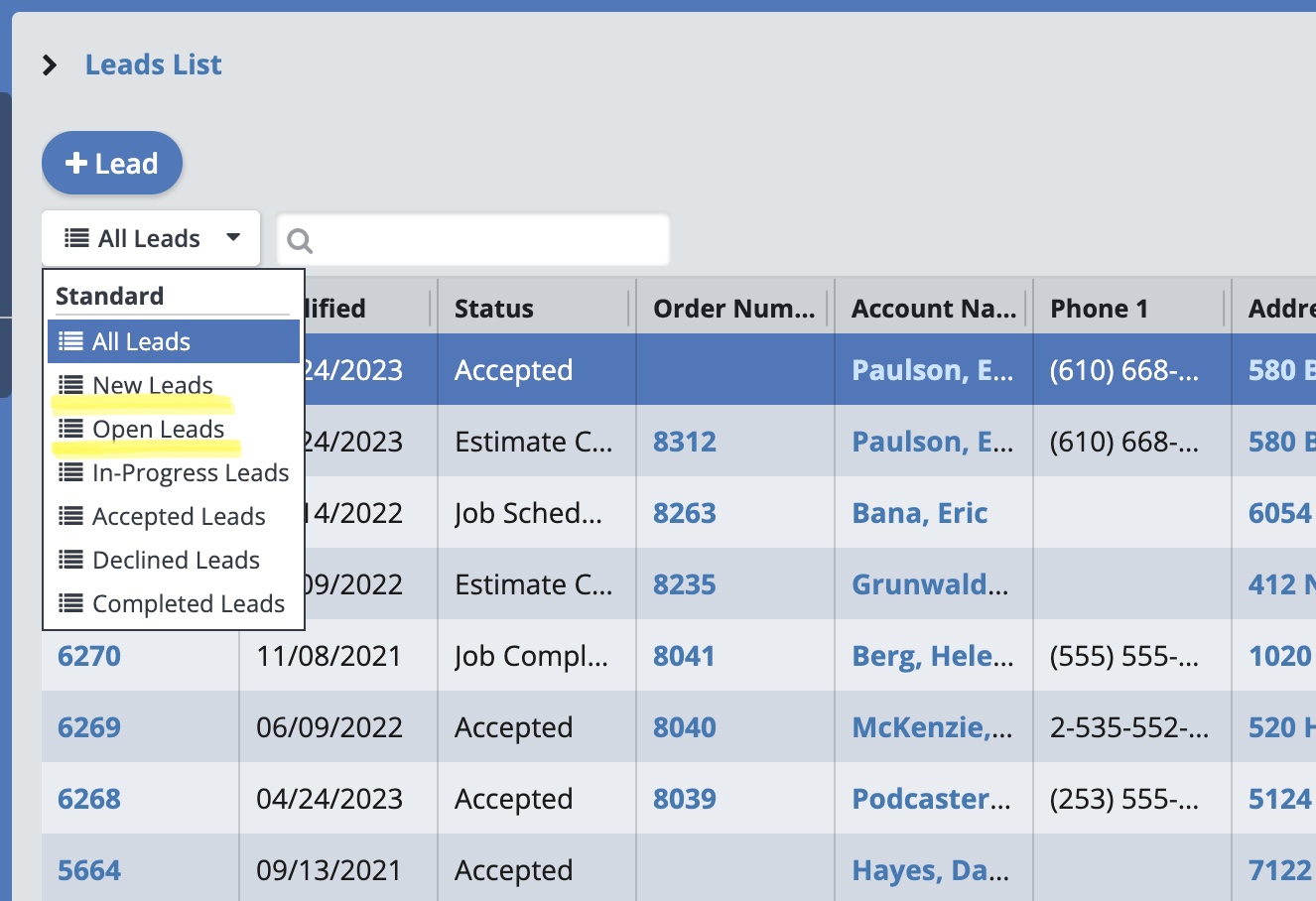 Creating And Using Leads | ServiceMonster Help