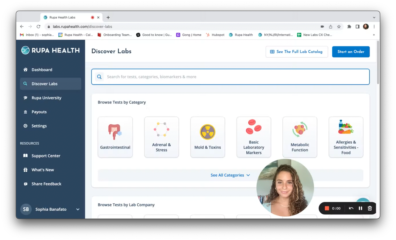How To Use the Rupa Lab Ordering Portal