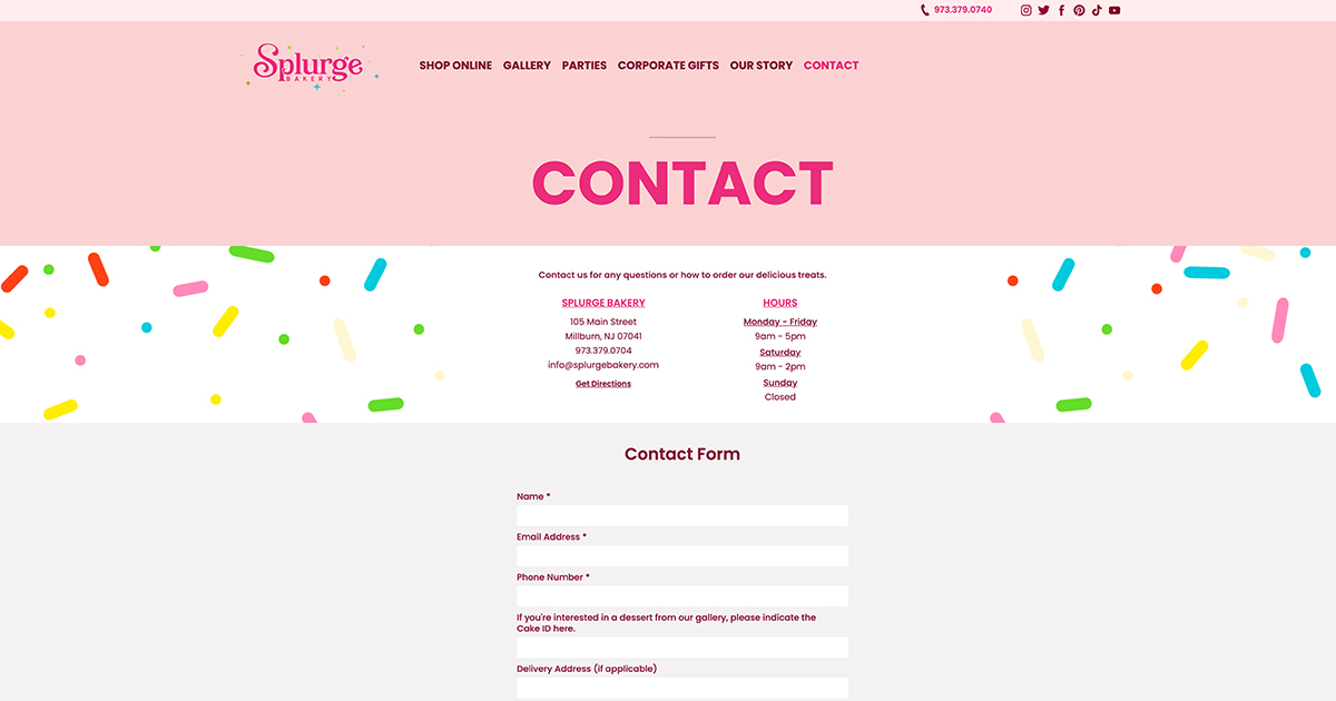 Contact | Splurge Bakery