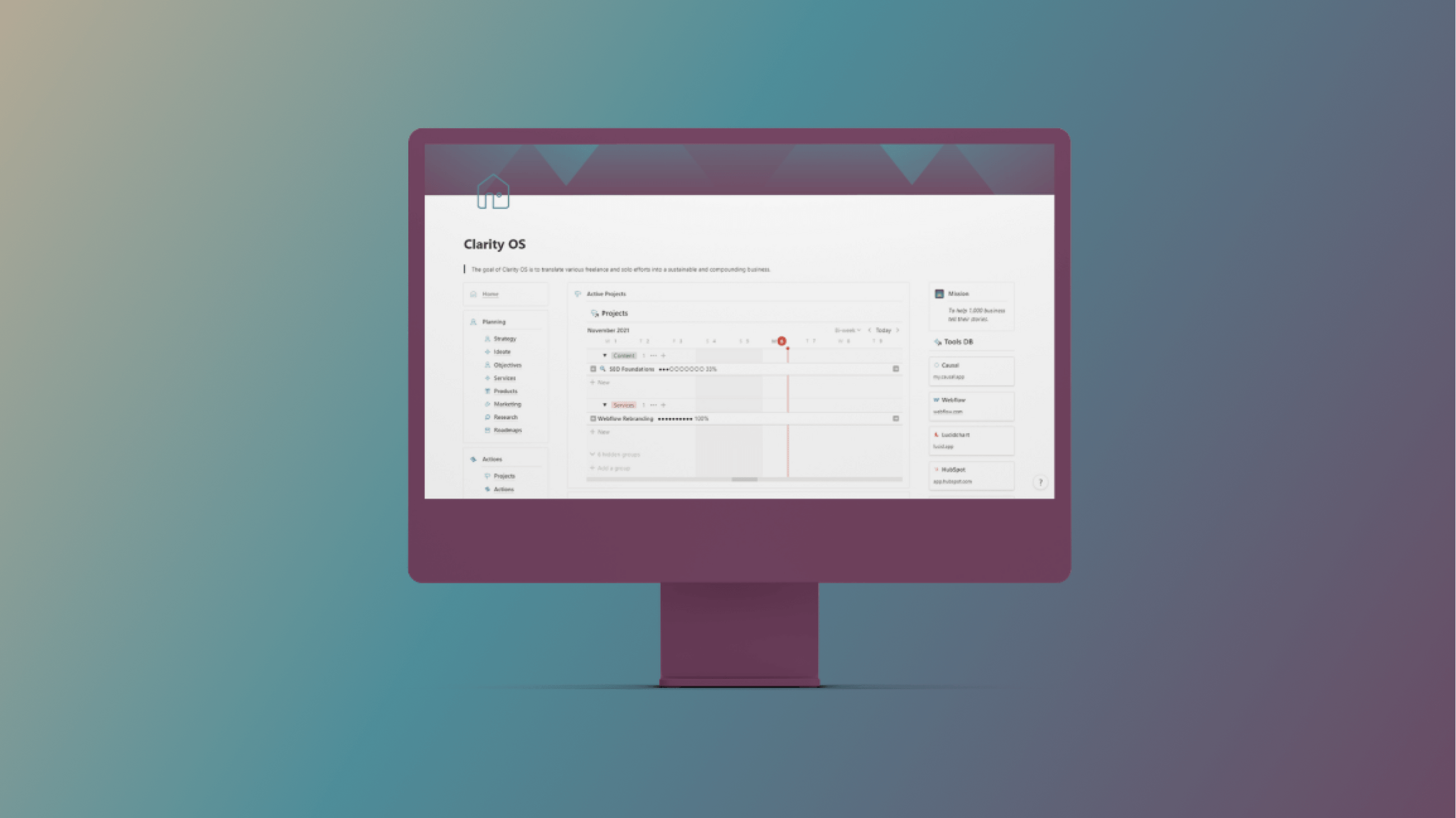 Clarity OS | Run Your Entire Solo Or Freelance Business In Notion