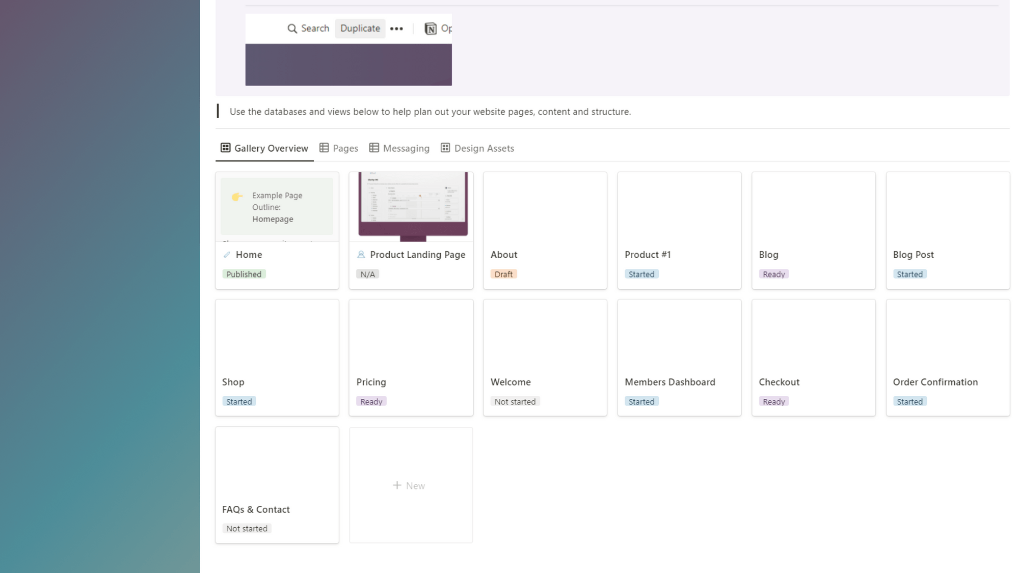 Notion Website Planner Template (2023) | Landmark Labs