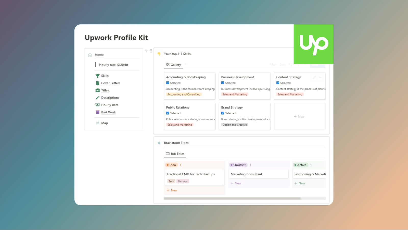 Upwork Profile Kit: Examples, Template & Guide | Landmark Labs