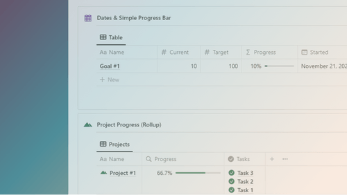 Notion Progress Bars: Tutorial With Template (Latest 2023 Updates ...