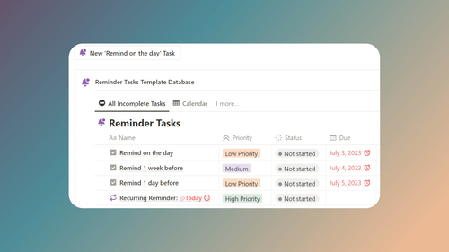 Notion Daily, Weekly & Hourly Planner Template (2023): Schedule Your ...