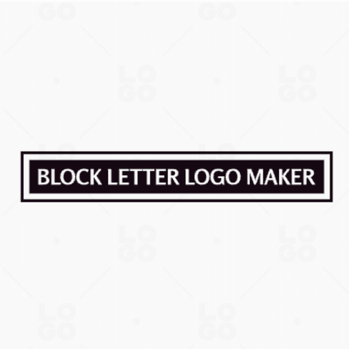 Block Letter Logo Maker Logo Maker | LOGO.com
