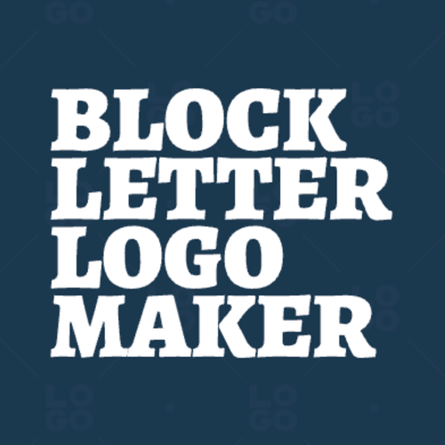 Block Letter Logo Maker Logo Maker | LOGO.com