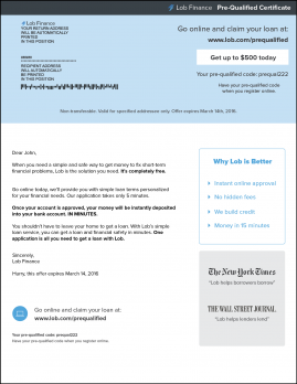 The Anatomy of an Awesome Financial Services Letter - Lob Blog