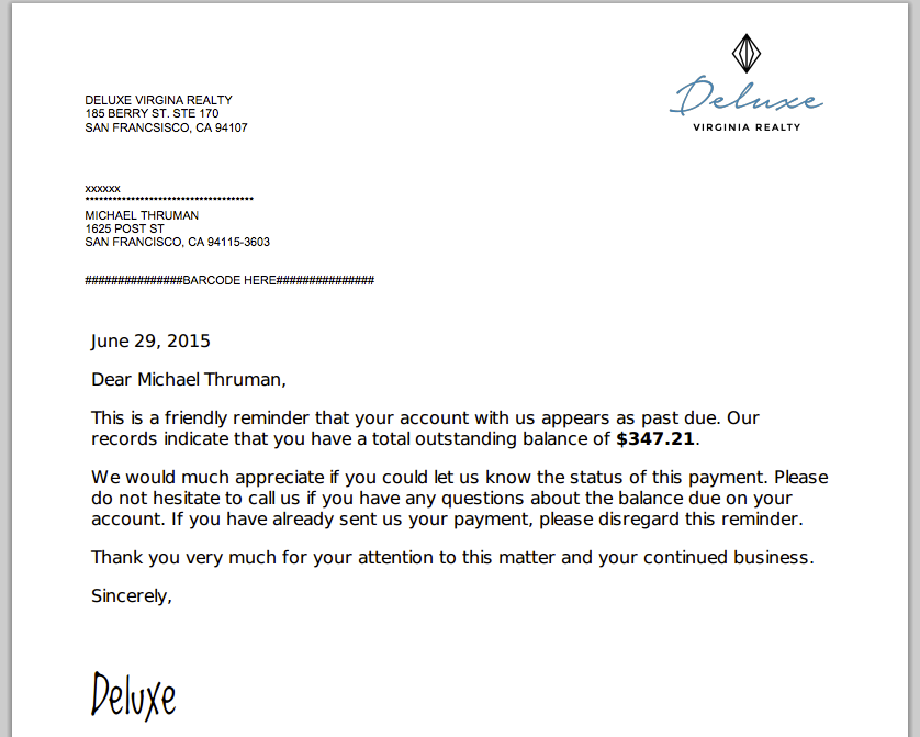 Customized Invoices Using Node js Mail Merge Lob