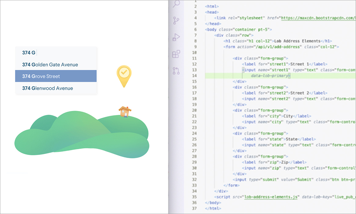 Lob Address Elements Address Autocompletion and Verification