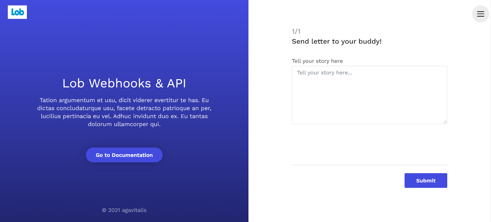 lob webhooks basics using letters
