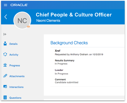 Oracle Recruitment Cloud & Xref: Connect For Seamless Reference Checks