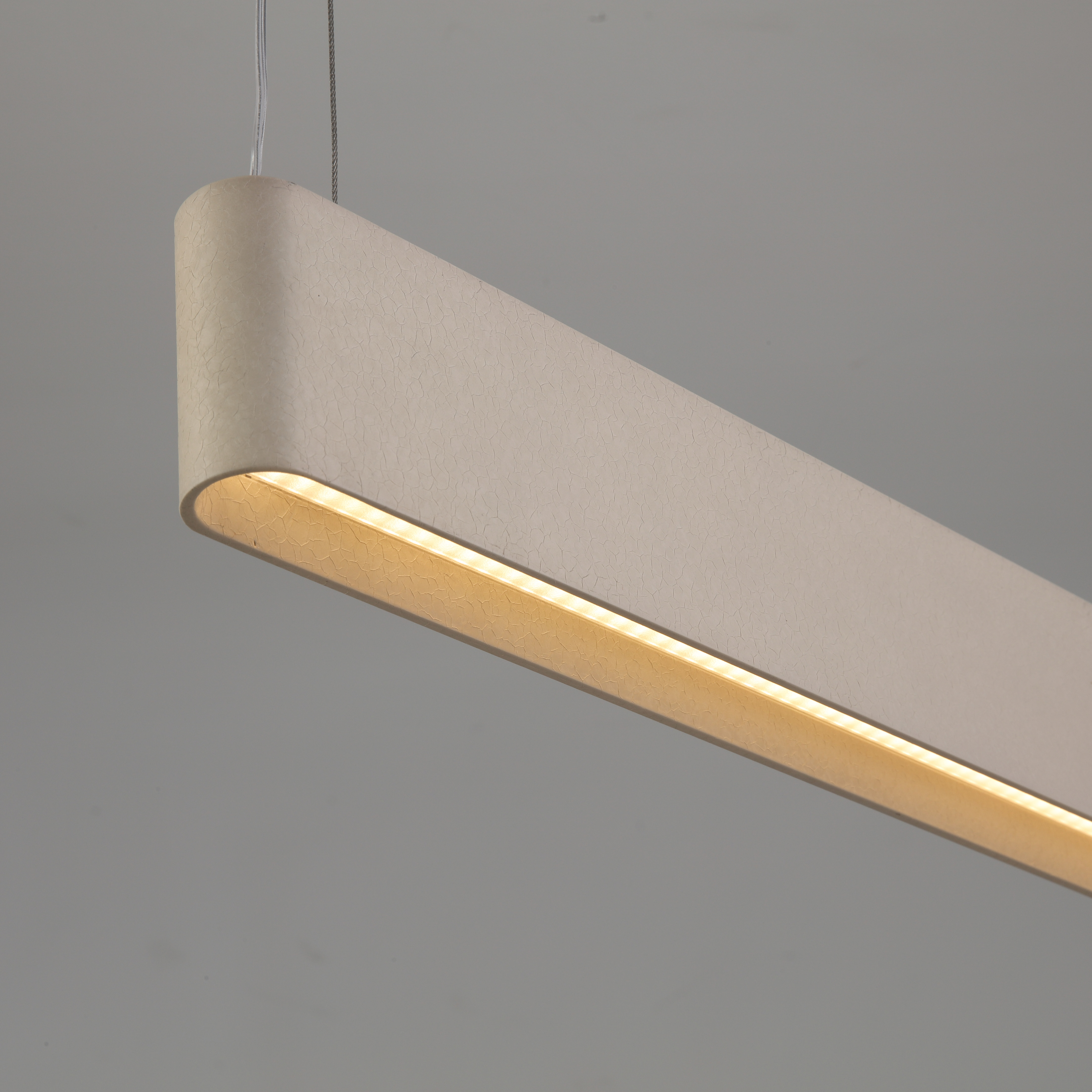 Arctic Linear Square Pendant Light: Elegant Aluminum & Swedish Crystal ...
