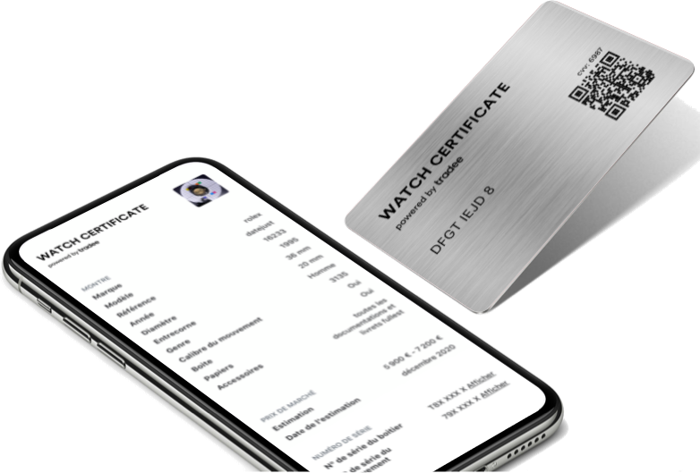 Watch Certificate™ - Montre certifiée, propriétaire serein