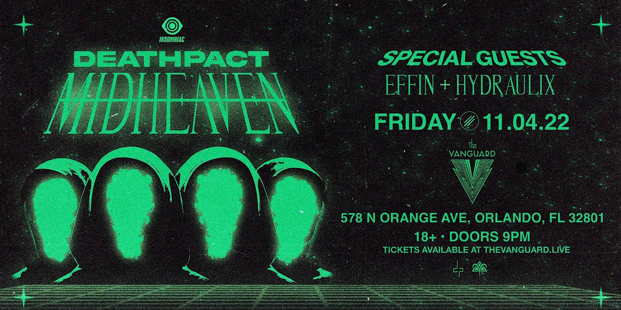 Deathpact presents MIDHEAVEN w/ Effin & Hydraulix - Nov 04, 2022 - The ...