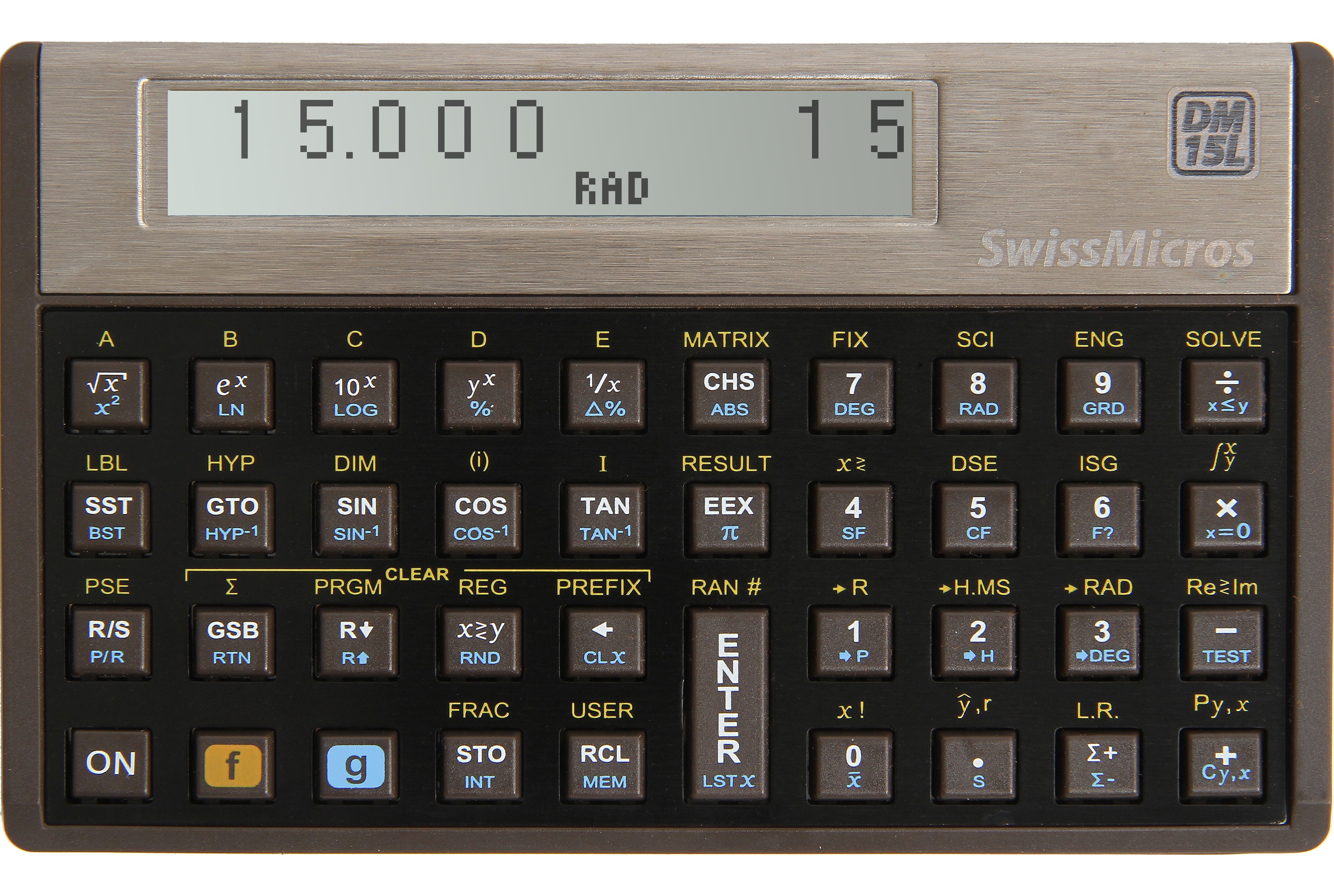 SwissMicros Model DM15L RPN Calculator