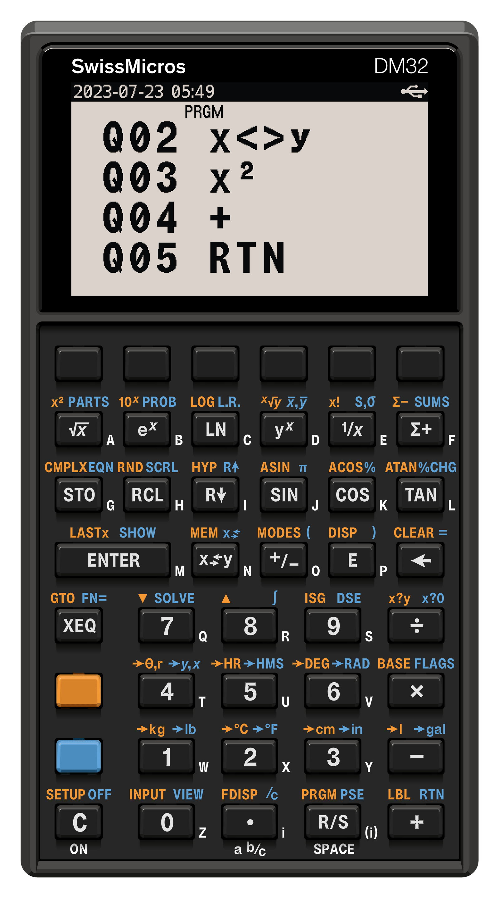 SwissMicros Model DM32 RPN Calculator