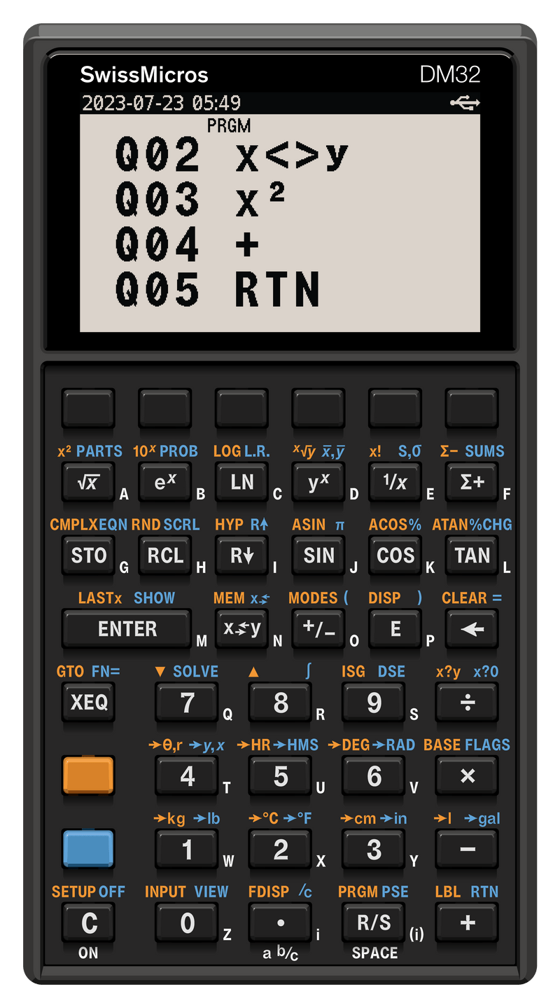 SwissMicros Model DM32 RPN Calculator