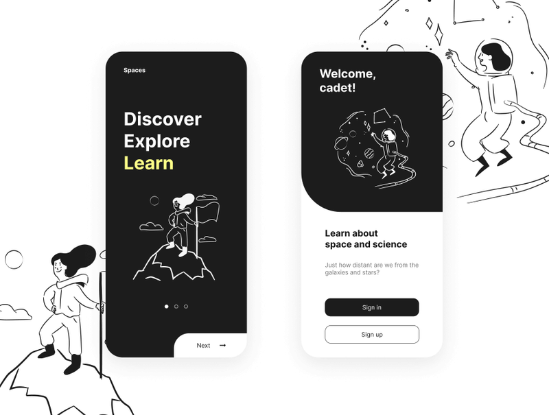 High-Quality SVG Minimalistic Illustrations 1