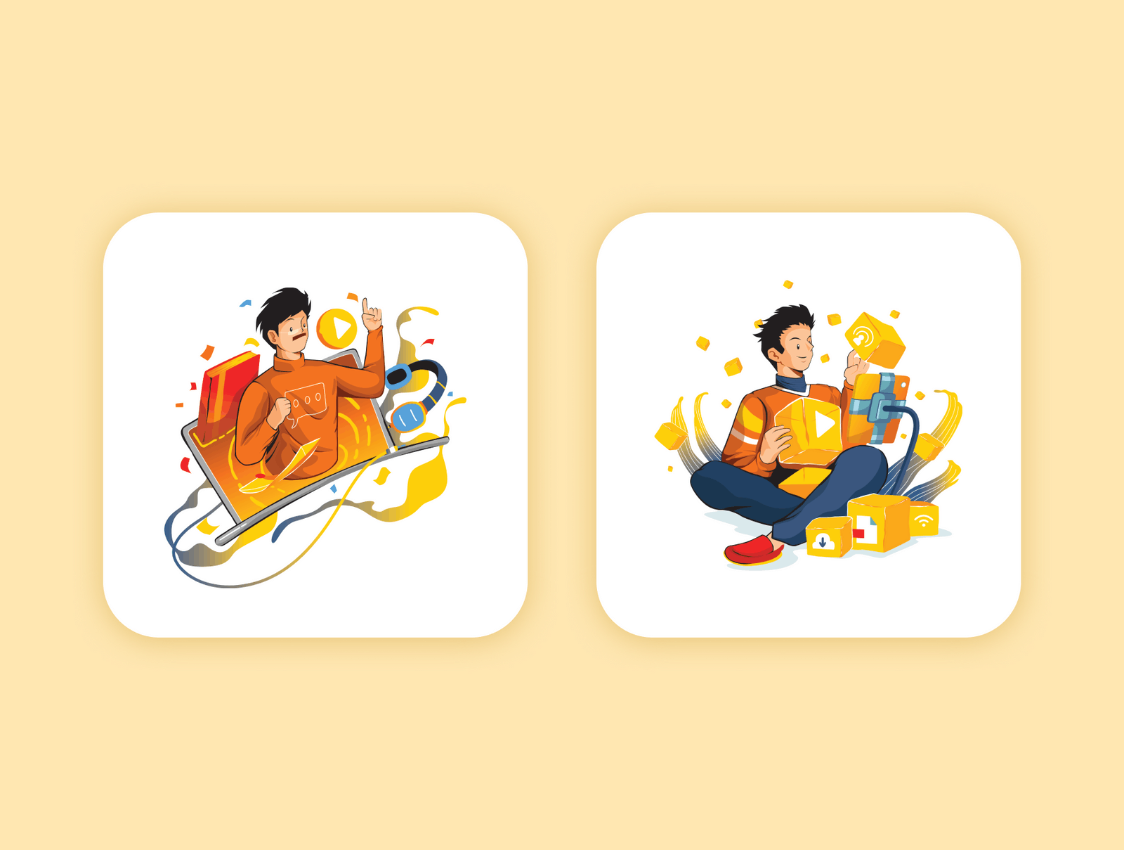 High-Quality SVG Genki Illustrations