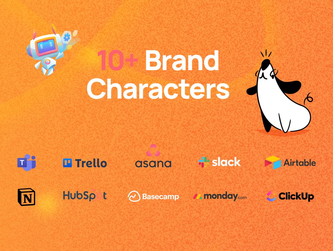 High-Quality SVG Brand Character Illustration Pack