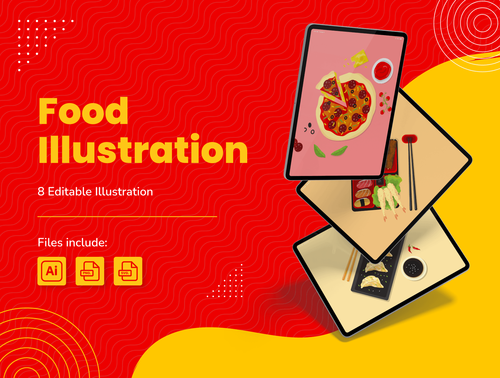 High-Quality SVG Food Illustration Pack