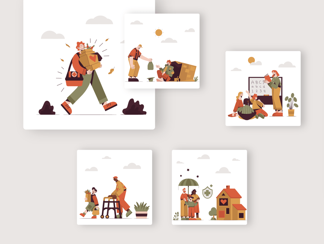 High-Quality SVG Social Work Illustration Pack