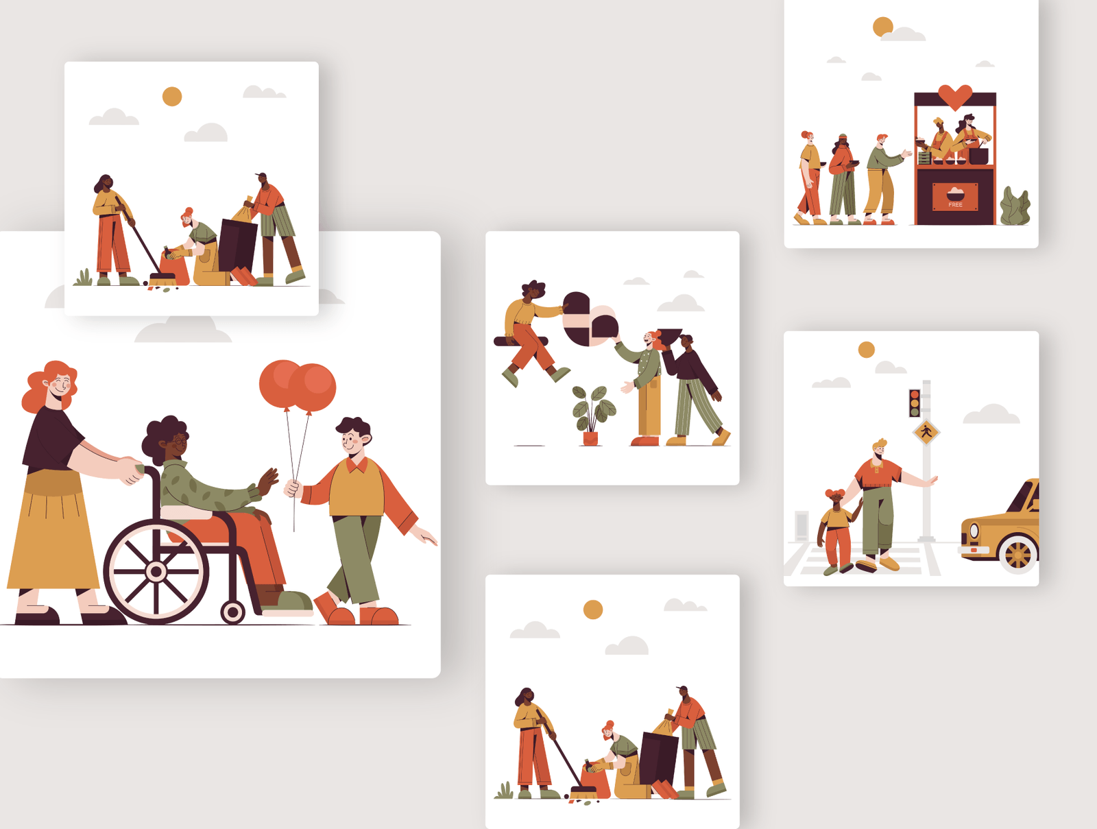 High-Quality SVG Social Work Illustration Pack