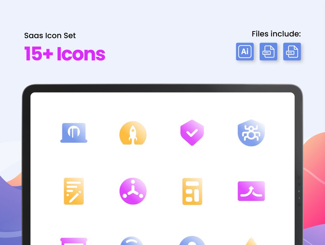 High-Quality SVG SaaS Icon Set