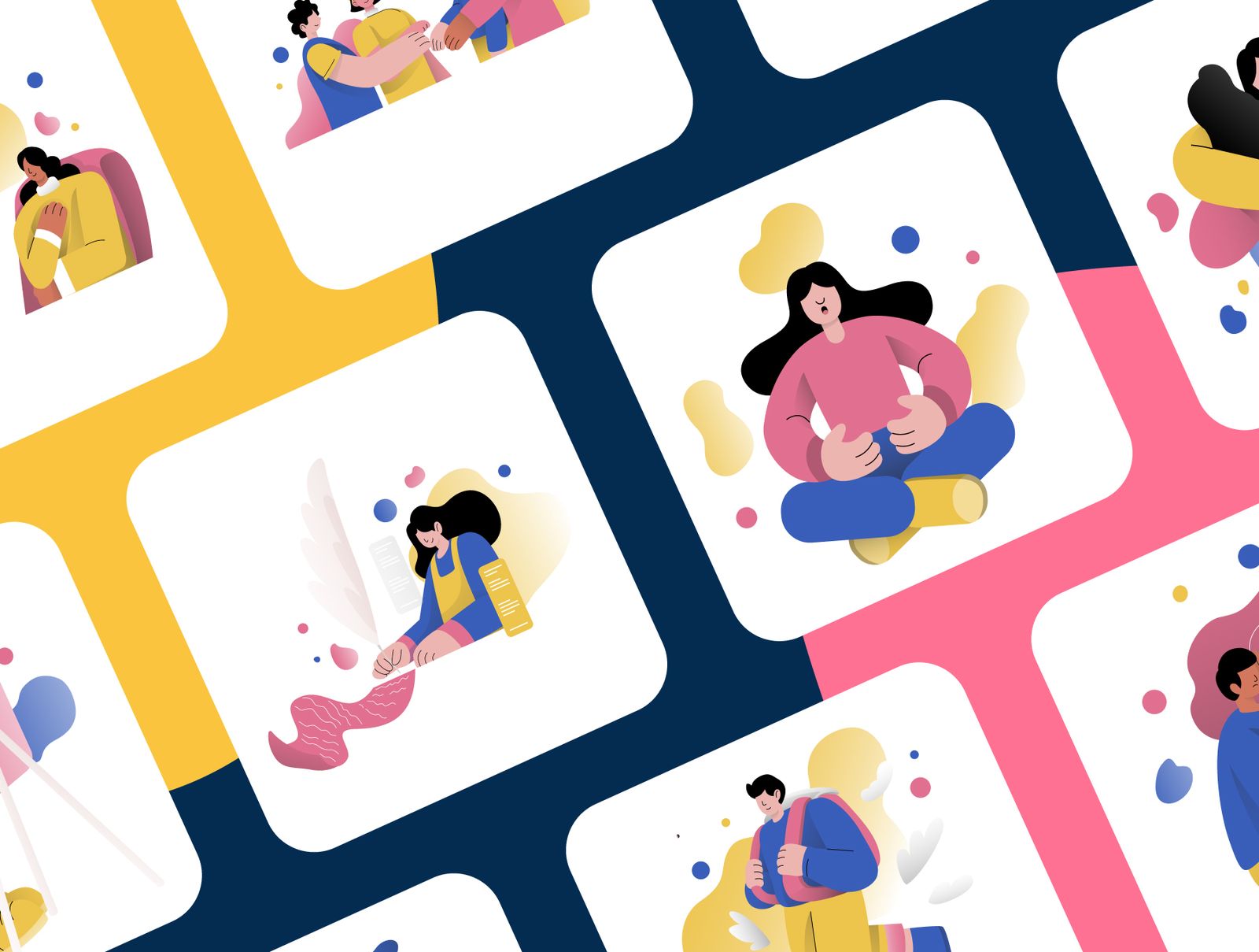 High-Quality SVG Mental Health Awareness Illustration Pack