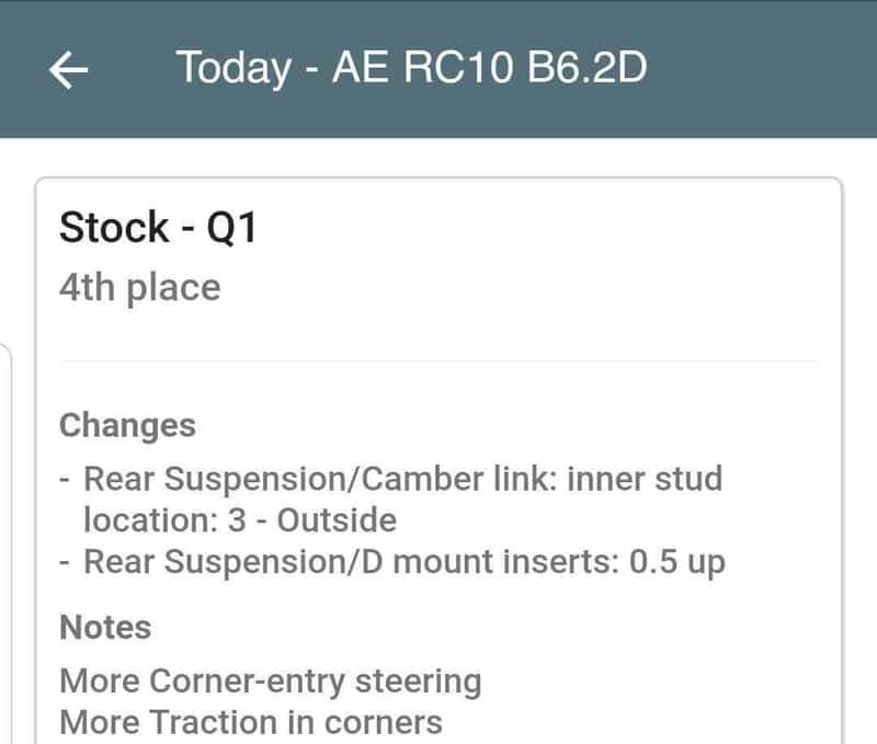 RC Setup Apps & Setup Sheets - So Dialed