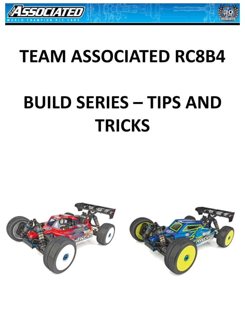 Team Associated Rc8 B4e Build Guide